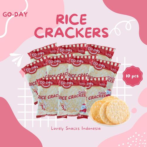 Promo HALAL Snack Rice Crackers GO-DAY | Biskuit Krekers Beras 16.5 ...