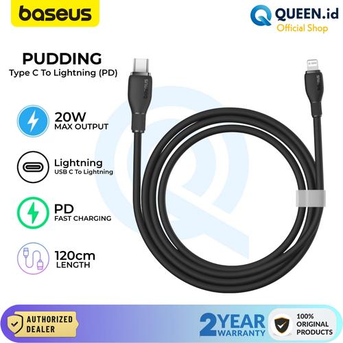 Jual Baseus Pudding Kabel Charger USB TYPE C TO LIGHTNING iPhone 1.2m ...