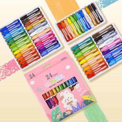 Promo CRAYON OIL PASTEL ISI 12 DAN 24 WARNA UNTUK MEWARNAI DAN AMAN ...