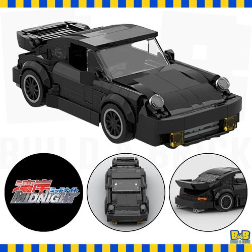 Jual Porsche 911 Turbo Blackbird Wangan Midnight Car Bricks Building ...