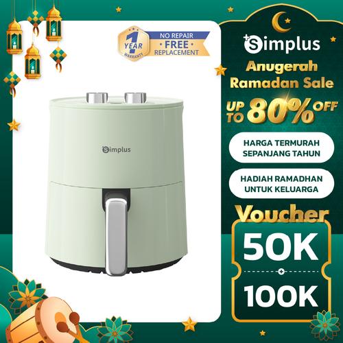 Promo 【BELI 1 GRATIS 1 Limited Stocks】SIMPLUS (COD) Air Fryer Low Watt 650W Kapasitas 4L ...
