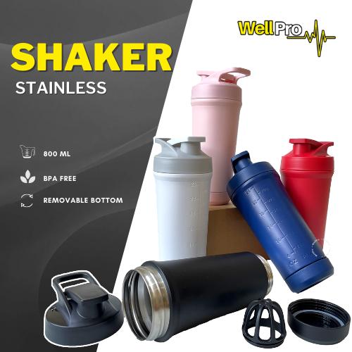 Jual WellPro Botol Shaker Stainless Gym Botol Minum Gym Fitness ...