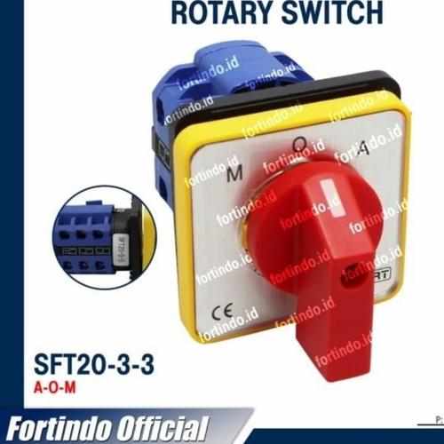 Jual FORT Rotary Switch SA16-3-3 SFT20-3-3 Selector Switch Auto OFF ...
