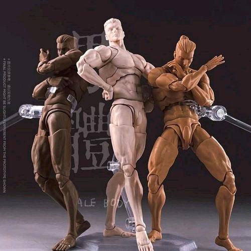 Jual Romankey x Cowl Production 1/12 Male body action figure - Black ...