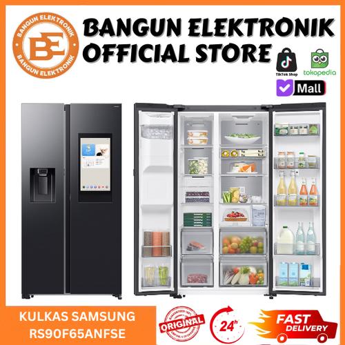 Promo SAMSUNG RS90F65ANFSE Kulkas Side by Side Bespoke AI Family Hub 641L - RS90F65ANF / RS90 ...