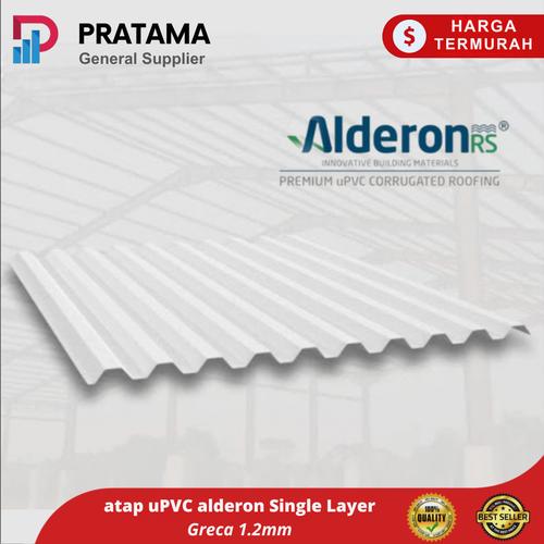 Jual Atap uPVC Alderon RS Single layer gelombang Greca 1.2mm | surabaya ...