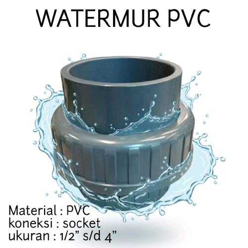Jual Watermur PVC socket ukuran 2" inch / union watermur socket PVC 2 ...