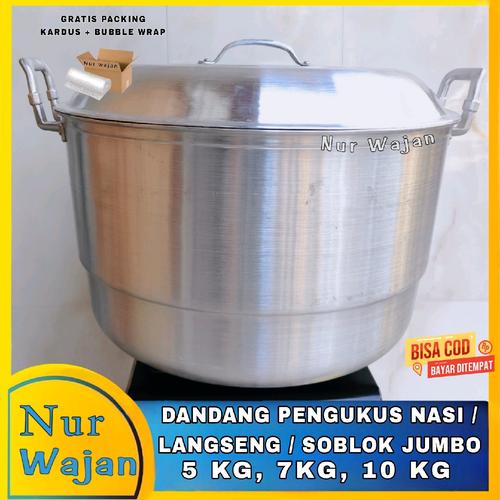 Promo Dandang Pengukus Nasi Jumbo 5 Kg, 7 kg, 10 kg / Langseng Jumbo ...