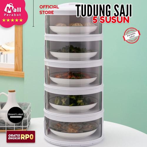 Promo Mall Perabot | Penutup Makanan 5 Susun | Rak Tingkat Penyimpanan ...