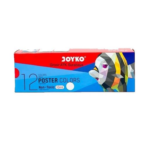 Jual (SET) Cat Poster / Poster Colors 12 Warna Botol - Joyko - Warna ...