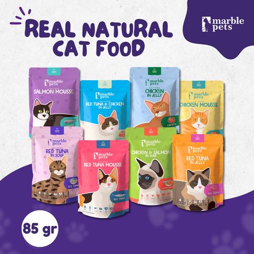 Jual MARBLE PETS 1 INNER BOX 12PCS 85Gr POUCH SACHET Makanan Kucing ...