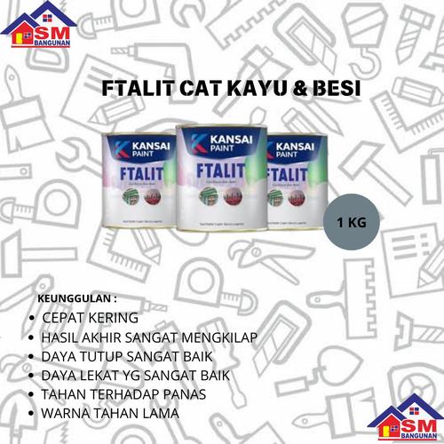 Jual FTALIT CAT KAYU DAN BESI 1 KG BY KANSAI PAINT Putih Red White ...