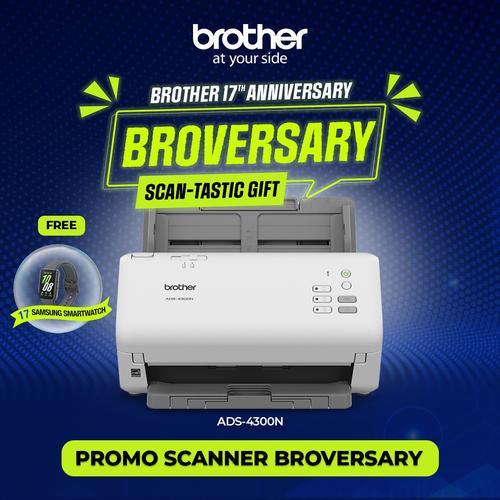 Promo BROTHER Scanner ADS4300N Scanner Brother Network ADS 4300N ADS ...