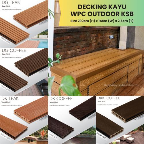 Jual Decking WPC Outdoor / Deck Floor Bahan WPC / Motif Serat Kayu ...