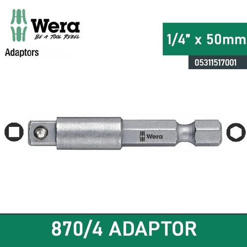 Jual Wera Adaptor Socket 1/4 INCH X 50 mm 05311517001 Adaptor 870/4 ...