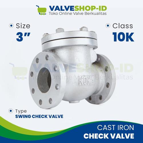 Jual Swing Check Valve 3" Inch JIS10K Cast Iron - Kota Tangerang ...