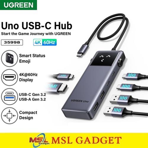 Jual UGREEN USB C Hub Type C to USB 3.0 HDMI 4K PD 100W - 6in1 35998 - Kota Surabaya - MSL ...
