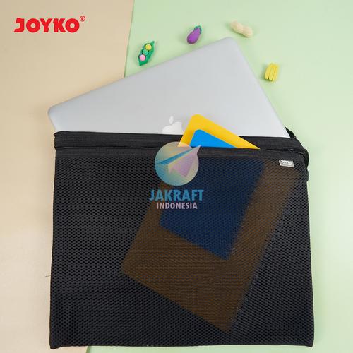 Promo 1 Pcs Document Bag Jaring Zipper Joyko Dcb 49 B4 Busa Foam Empuk Hitam Laptop Dokumen