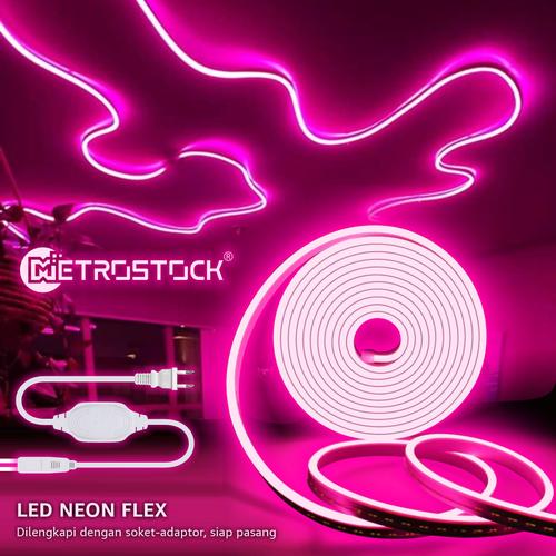 Promo Lampu LED Neon Flex 220V - Lampu list neon selang strip estetik ...