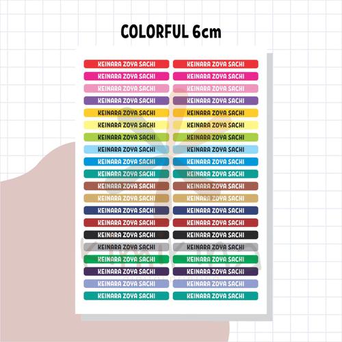 Jual (30-40 PCS STICKER) STIKER / LABEL NAMA untuk alat tulis agar ...