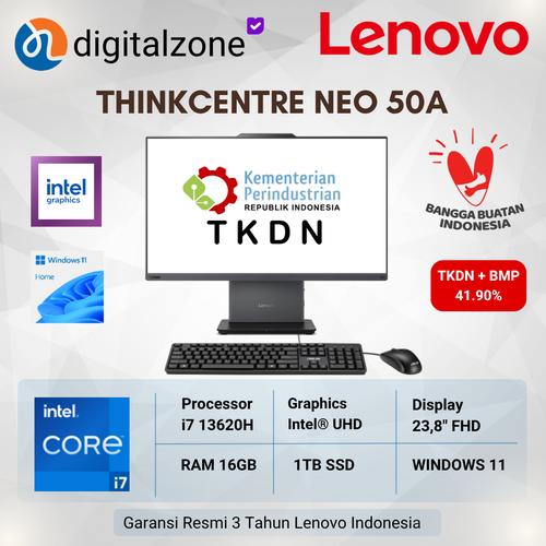 Promo Lenovo ThinkCentre neo 50a 24 Gen 5 - i7 13620H 16GB 1TB 23.8" FHD IPS Win11 | LENOVO AIO ...