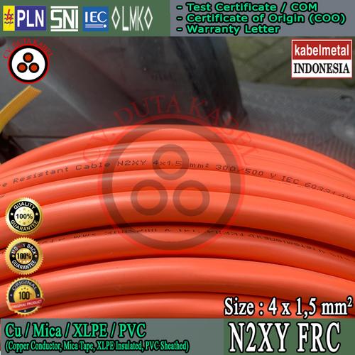 Jual Kabel N2XY FRC 4x1,5 mm2 METAL /4 x 1,5 mm2/4x1.5mm2/4x1.5 mm2/4 x ...