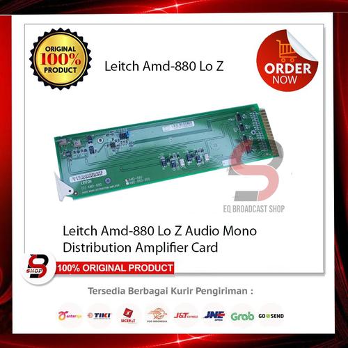 Jual Leitch Amd-880 Lo Z Audio Mono Distribution Amplifier Card - Kota ...