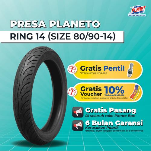 Jual Ban Motor Ring 14 - 80/90 Presa Planeto Tubeless (Ban Motor DEPAN Beat, Scoopy (Old), Genio ...
