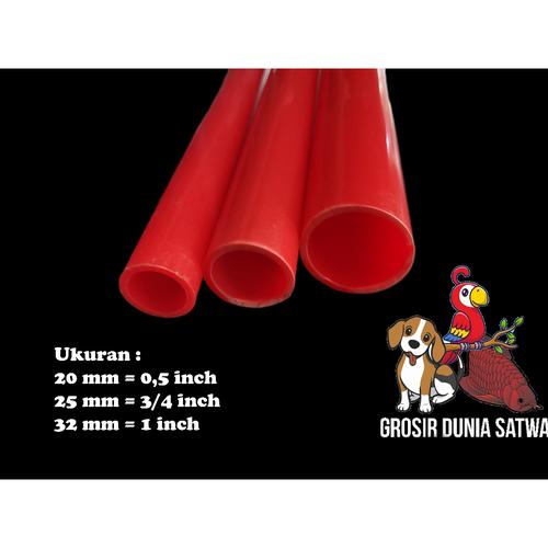 Jual TY Aquarium Pipe pipa merah pipa Mayin Panjang 1 meter - PVC by 3 ...
