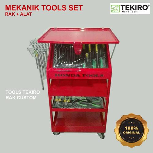 Promo MEKANIK TRUSTER SET TEKIRO ( BOX+TOOL ) Mechanic Tool Box Mekanik ...