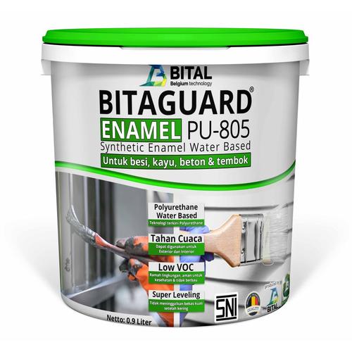 Promo 2.5liter Cat besi dan kayu WATERBASE-BITAGUARD ENAMEL PU 805 ...