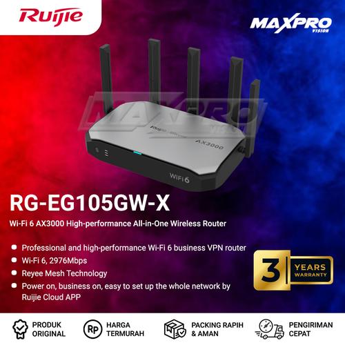 Jual RG-EG105GW-X - RUIJIE REYEE WIFI 6 DUAL BAND GIGABIT WIRELESS ROUTER - Jakarta Barat ...