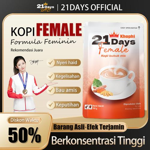 Jual 【21 Days Kopi】21Days Female Coffee 100g - Kopi Gula Aren dengan Formula Aktif untuk Wanita ...