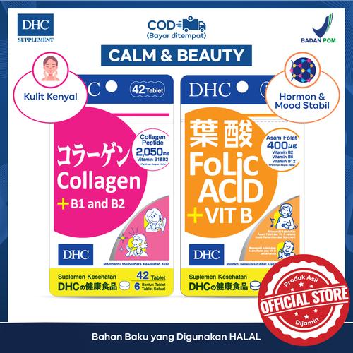 Promo Paket Bundling DHC Collagen + B1 and B2 dan DHC Folic Acid + Vit ...