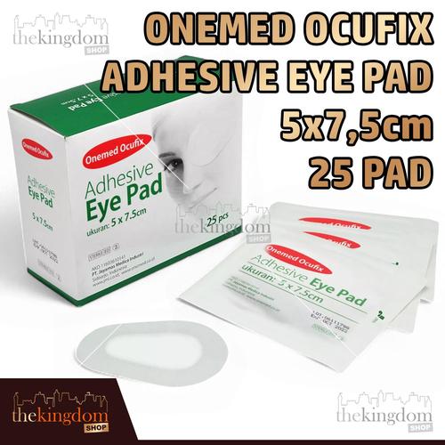 Jual Onemed Ocufix Adhesive Eye Pad 5x7,5cm /25 Plaster Plester ...