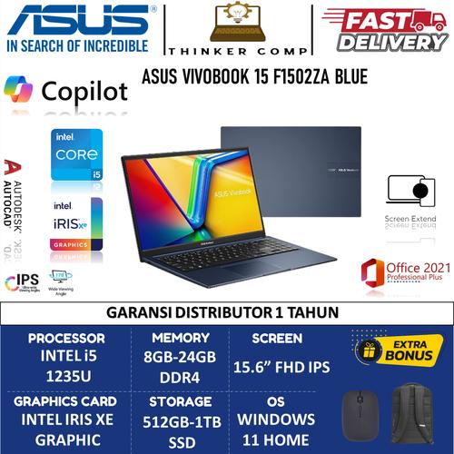 Jual Laptop Baru Asus Vivobook 15 F1502ZA Intel Core i5 Gen 12Th Ram ...