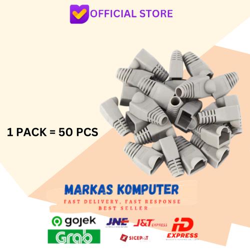 Promo Karet pelindung RJ45 Kabel LAN 50pcs /Plug boot / Plug booth ...