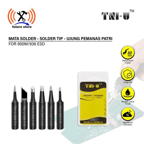 Jual TNI-U 936M Mata Solder Solder tip Ujung Pemanas Patri Las Solder Lurus/Tapak Kuda/Pisau For ...