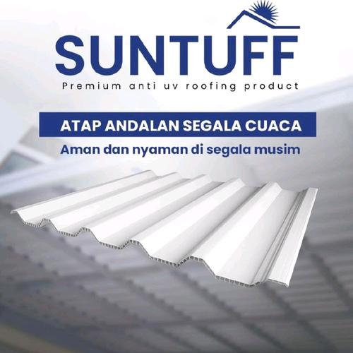 Jual atap upvc suntuff 830 double layer atap upvc alderon - Jakarta ...