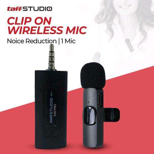 Jual Mic Mikrofon Jepit Wireless Clip On Microphone HP Speaker Noise ...