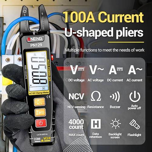 Jual ORI ANENG PN129 Tang Ampere Multimeter Tester Clamp Meter ac dc ...