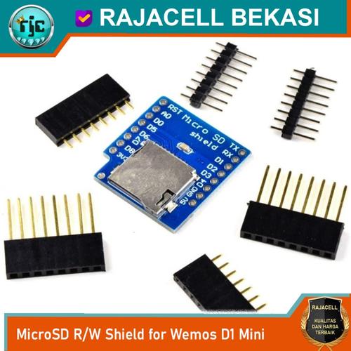 Jual Micro SD Shield for WeMos D1 mini TF / microSD data logger module ...