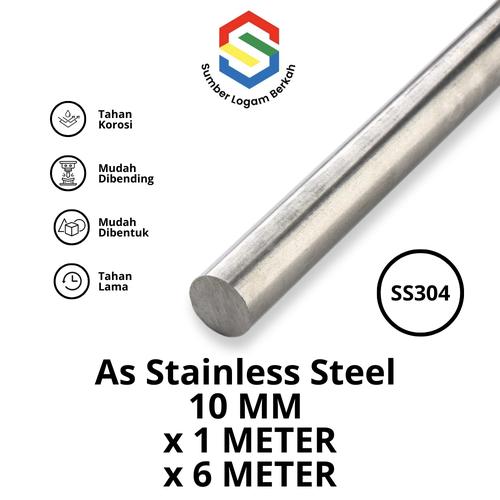 Jual as 304 stainless steel 10 mm - 6 meter - Kota Bandung - Sumber ...
