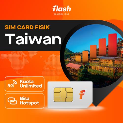 Promo SIM Card Taiwan Unlimited Data Flash Global SIM (Kartu Perdana Taiwan, Simcard Taipei ...
