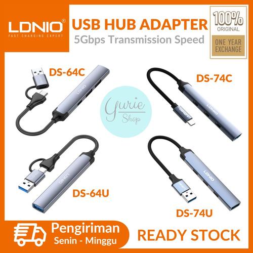Promo LDNIO Hub Adapter Converter DS-64C DS-64U DS-74C DS-74U Docking ...