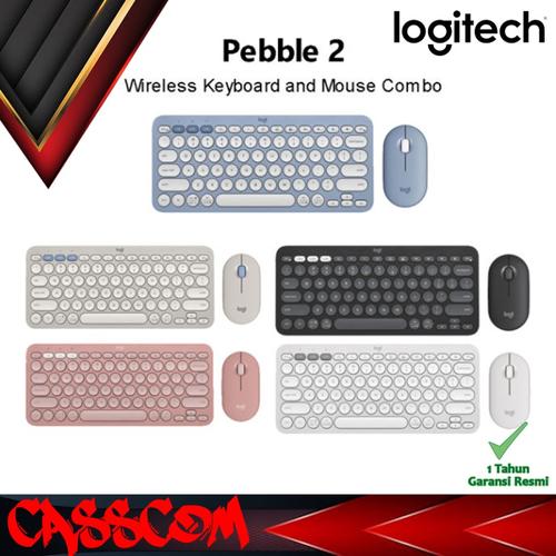 Jual Logitech Pebble 2 Combo, Keyboard dan Mouse Wireless Bluetooth ...