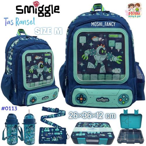 Jual Tas Smiggle Anak TK Motif Robot / Tas Gendong Anak Sekolah TK ...