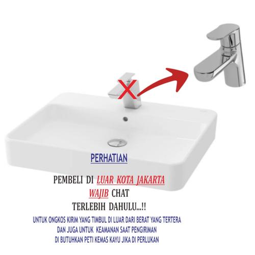 Jual Wastafel Meja TOTO LW950CJ komplit full set dengan Kran Dingin ...