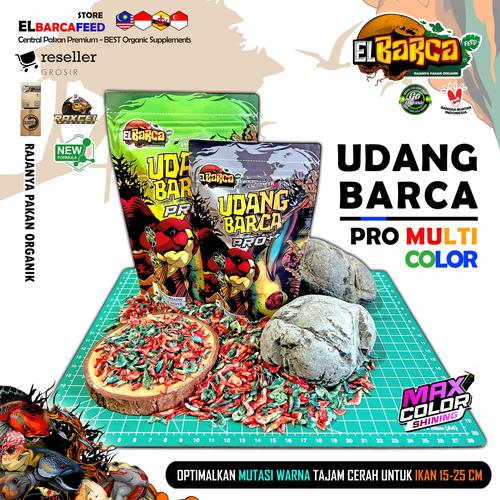 Jual Pakan UDANG BARCA PRO Multi Color Udang Kering untuk ikan hias ...