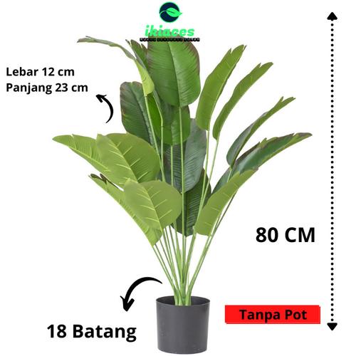 Jual DAUN PISANG PLASTIK DAUN HIAS POT DAUN ARTIFISIAL TANAMAN ...